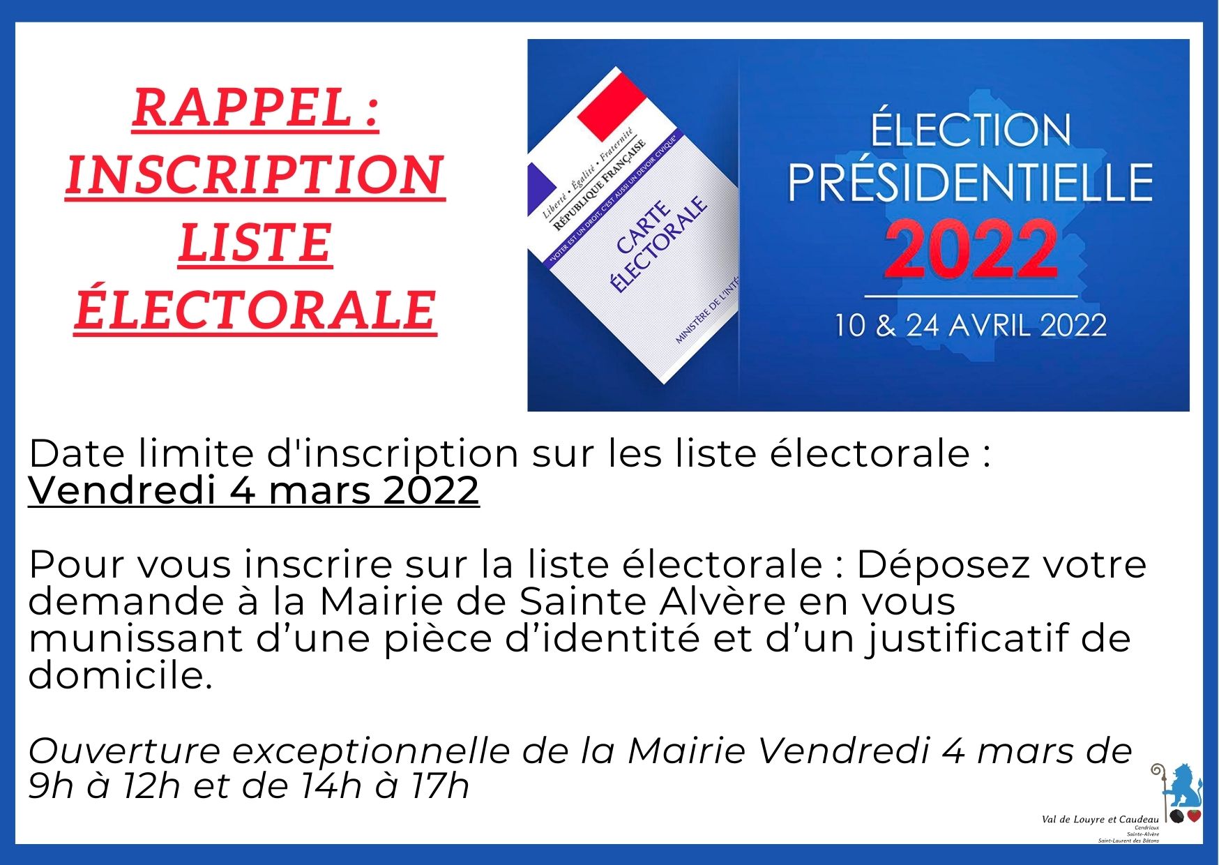 Inscription Liste électorale